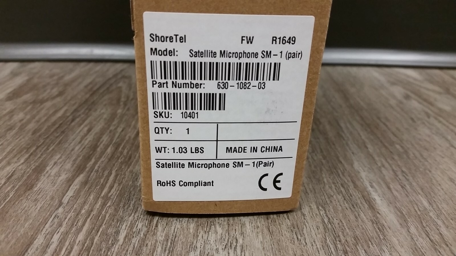 Pair ShoreTel Sm-1 Rev 1 Satellite Expansion Tabletop Microphones for ...