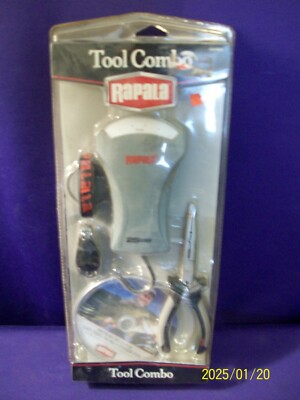 New Rapala Fishing Tool Kit Combo Pack - Pliers, Scale, Clippers, & DVD ...