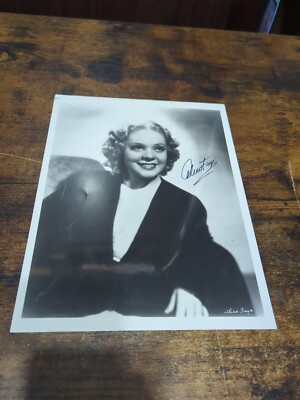 Alice Faye Actress & Singer Hand Signed 8x10 Autographed fan Photo | eBay