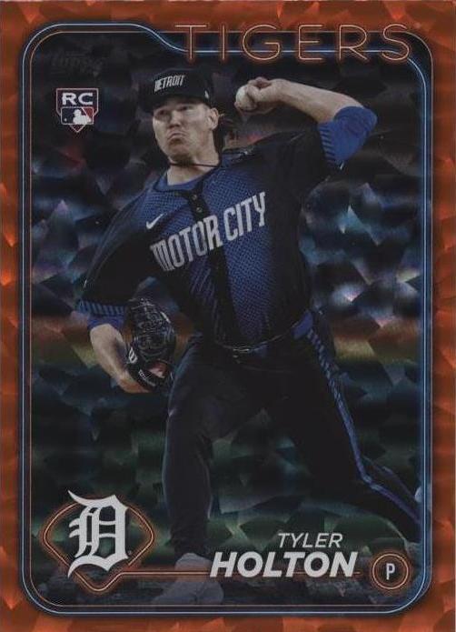 2024 Topps Update Series - Tyler Holton #US33 Orange Crackle Foilboard ...