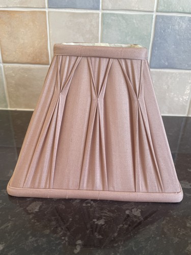Laura Ashley Silk Pinch Pleat Small Bedside Lamp Shade Blush Pink | eBay UK