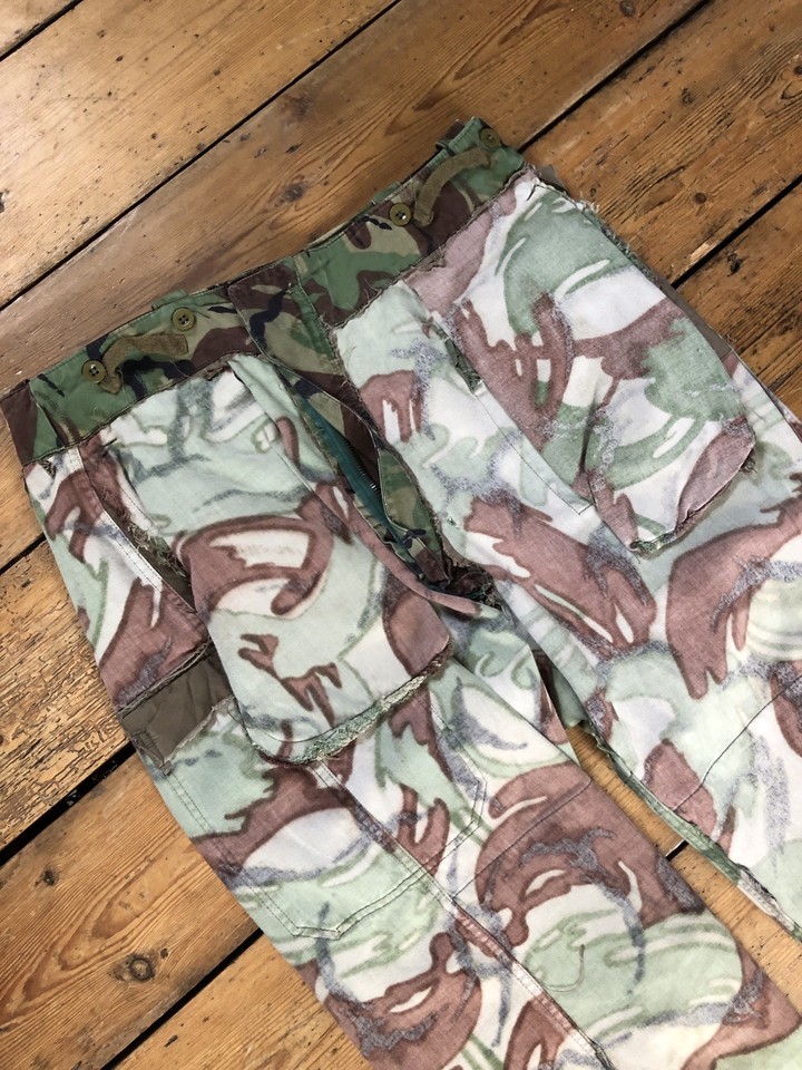 1960 PATTERN BRITISH ARMY DPM P60 CAMOUFLAGE TROUSERS SIZE 6 Modified ...
