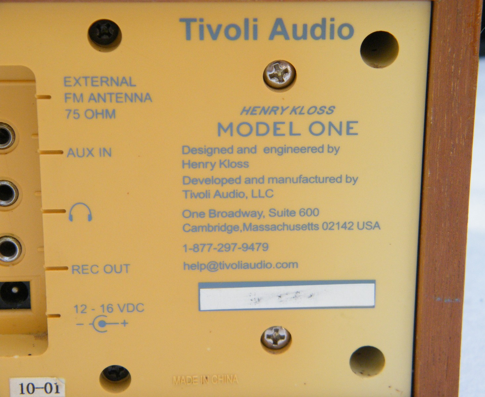 Tivoli Audio Model One Henry Kloss Am/Fm/Aux Table Radio Wood Finish | eBay