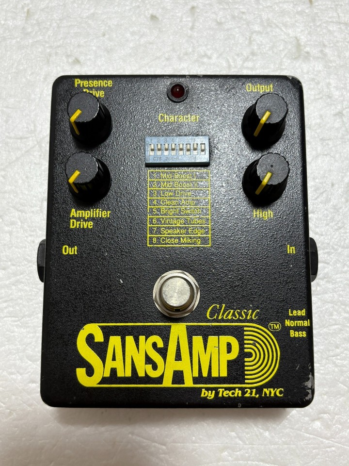 Tech21 SansAmp Classic Tube Amp Emulator Guitar Effect Pedal Used from ...