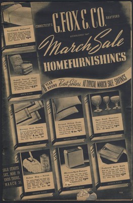 G Fox Department Store circular March Sale Homefurnishings 1938 ...