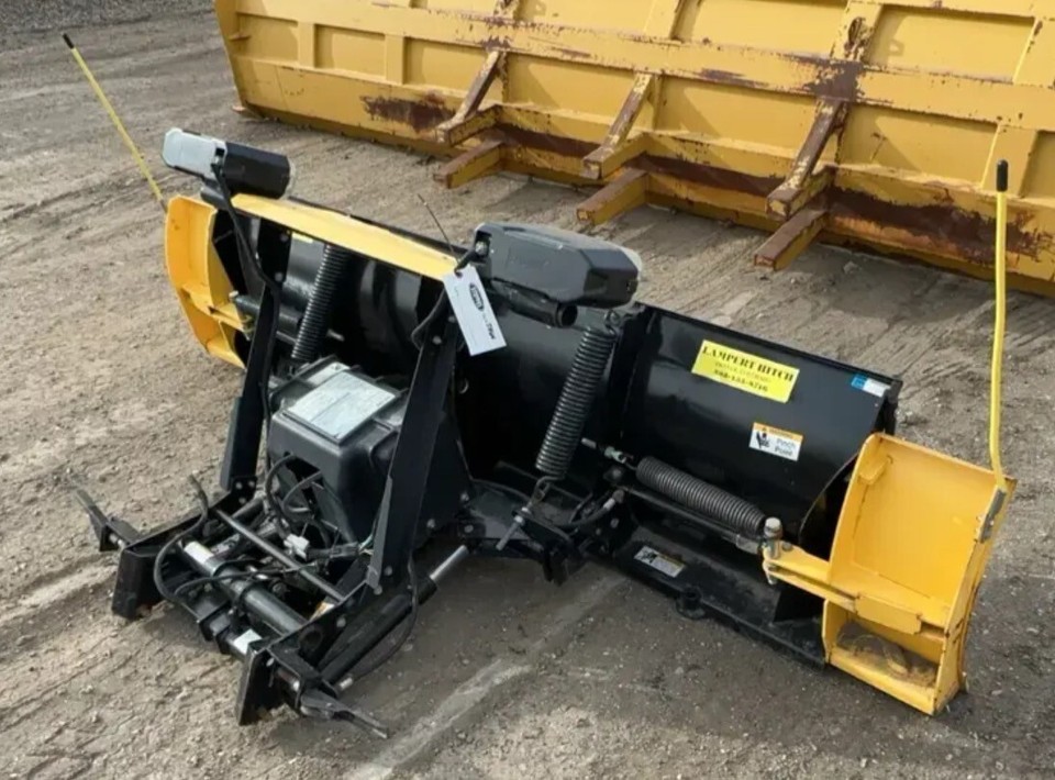 8'10" Snow Plow - Sno-way 29R with Hydraulic Down Pressure & Wings ...