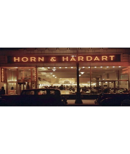 (2)AMERICAN FLYER ALLABOARD BILLBOARD HORN & HARDART AUTOMAT ADHESIVE ...