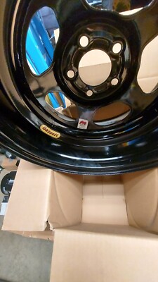 2 EACH! Bassett Racing Inertia Advantage IMCA Black Powdercoated Wheels ...
