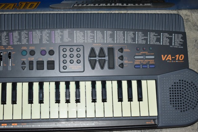 Vintage Casio Va-10 Voice Arranger Synth Electronic Keyboard Vocoder ...