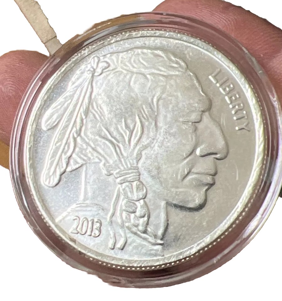 2013 Buffalo Indian - 1oz .999 Fine Silver-Troy Oz, Silver Buffalo ...