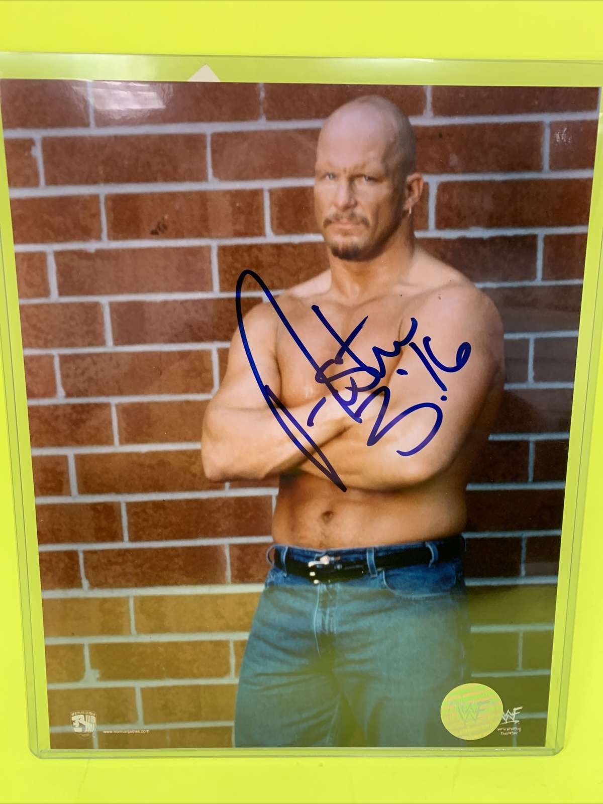 STONE COLD STEVE AUSTIN 3:16 Signed 8x10 Photo WRESTLING Autograph COA ...