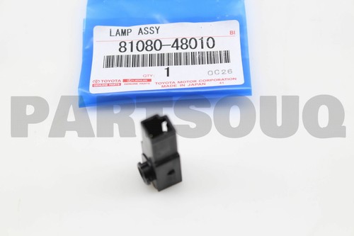 8108048010 Genuino Toyota LÁMPARA ASI, CAJA DE CONSOLA ILUMINACIÓN, RH ...