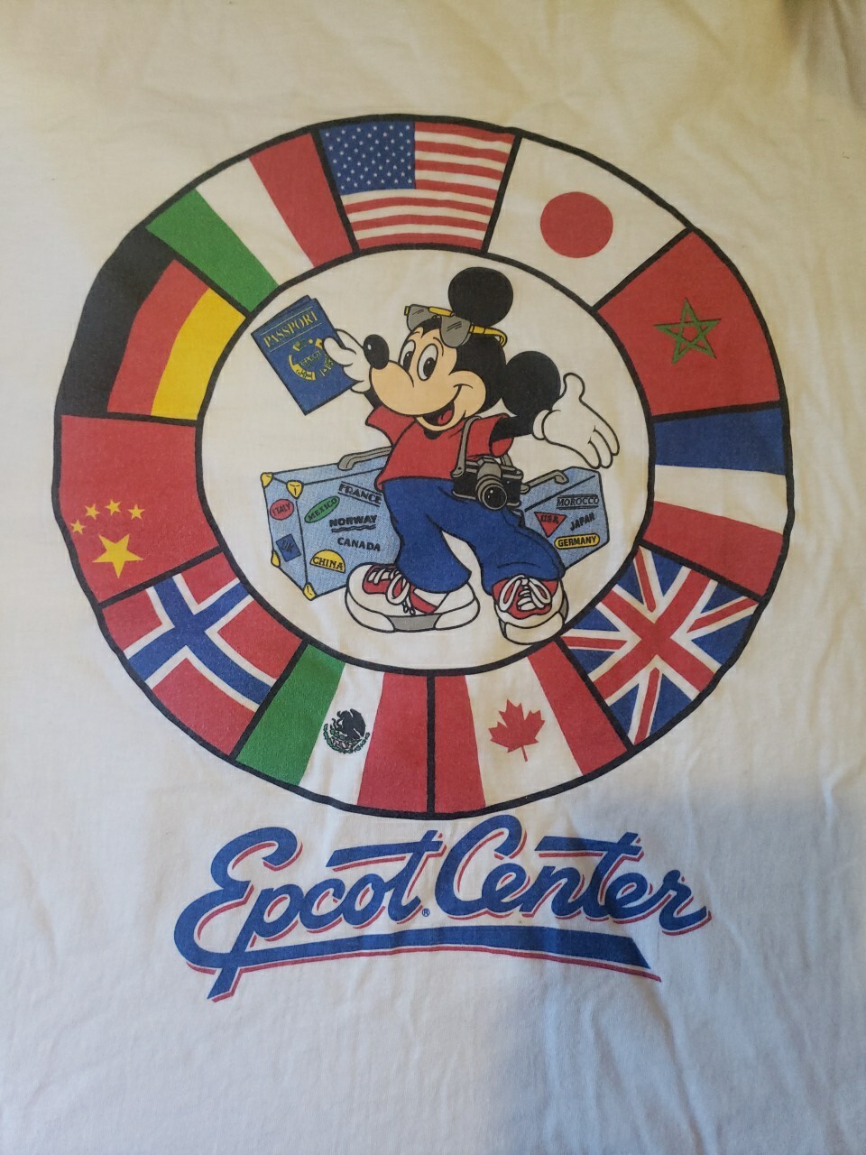 80's VINTAGE Disney Epcot Center Men Mickey Mouse Shi… - Gem