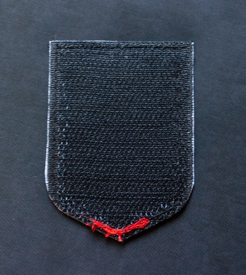 MILITARY EMBROIDERED PATCH UKRAINIAN ARMY WAR TRIDENT RED ON BLACK "UPA ...