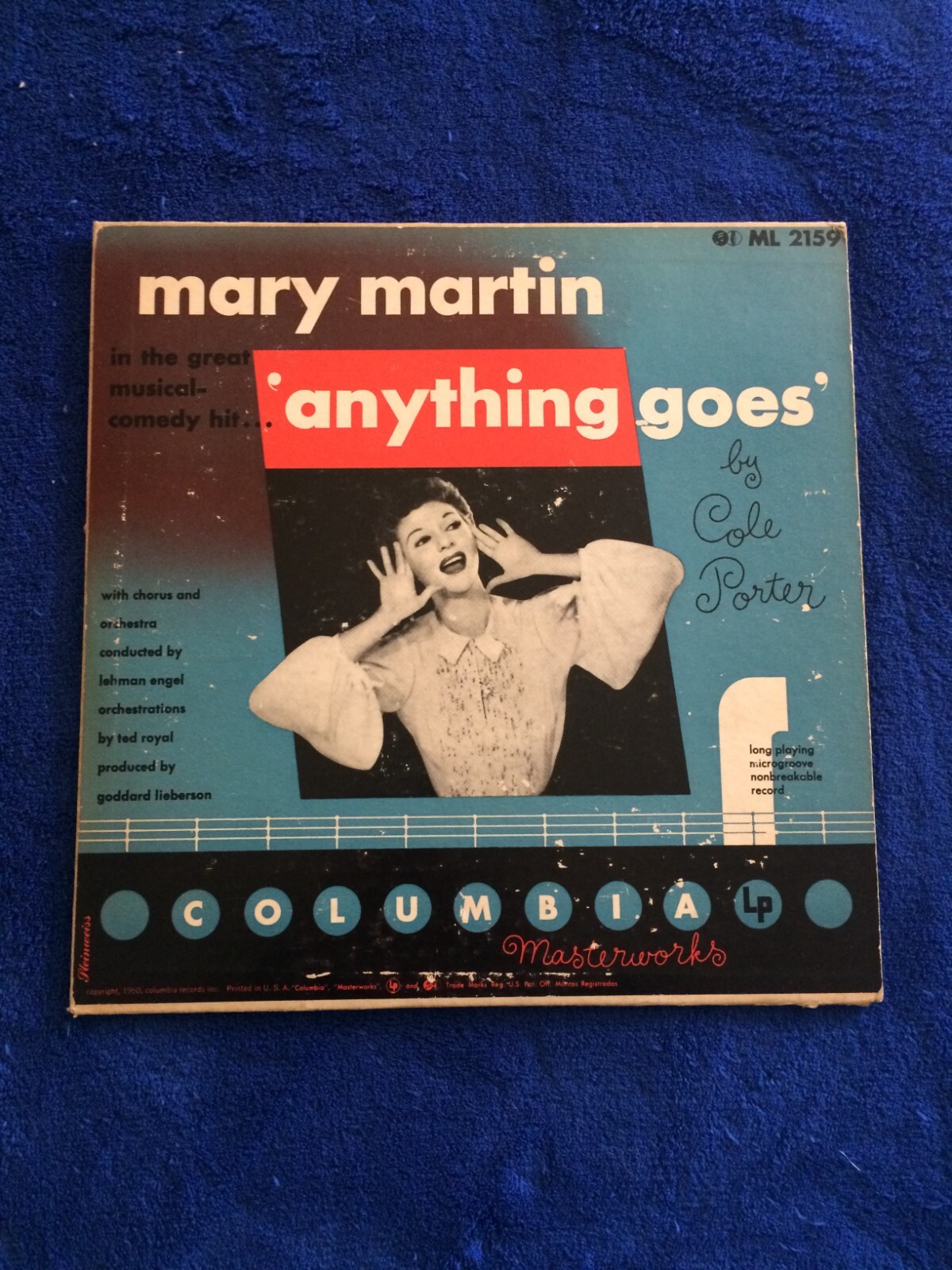 33 RPM MARY MARTIN COLUMBIA ML 2159 VG+ 1950 ORIGINAL COVER 10" | eBay