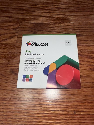 Truly Office 2024 Pro Lifetime License Physical Envelope With License ...