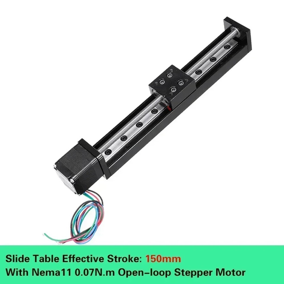 T-type Motorized Linear Rail Stage Mini CNC Sliding Table X Y Z Axis ...