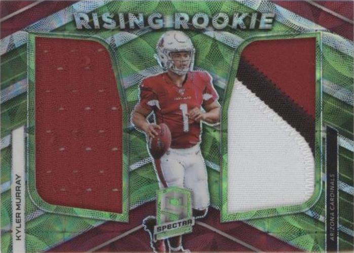 2019 Panini Spectra - Rising Rookie Materials Kyler Murray #RRM-2 Neon ...