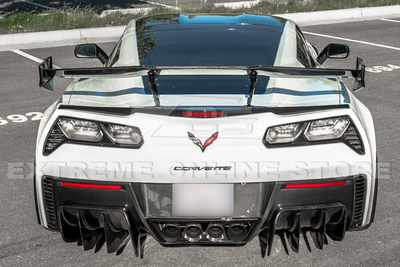 EOS CARBON FIBER PERFORMANCE TRACK REAR BUMPER DIFFUSER FOR CORVETTE C7 ...