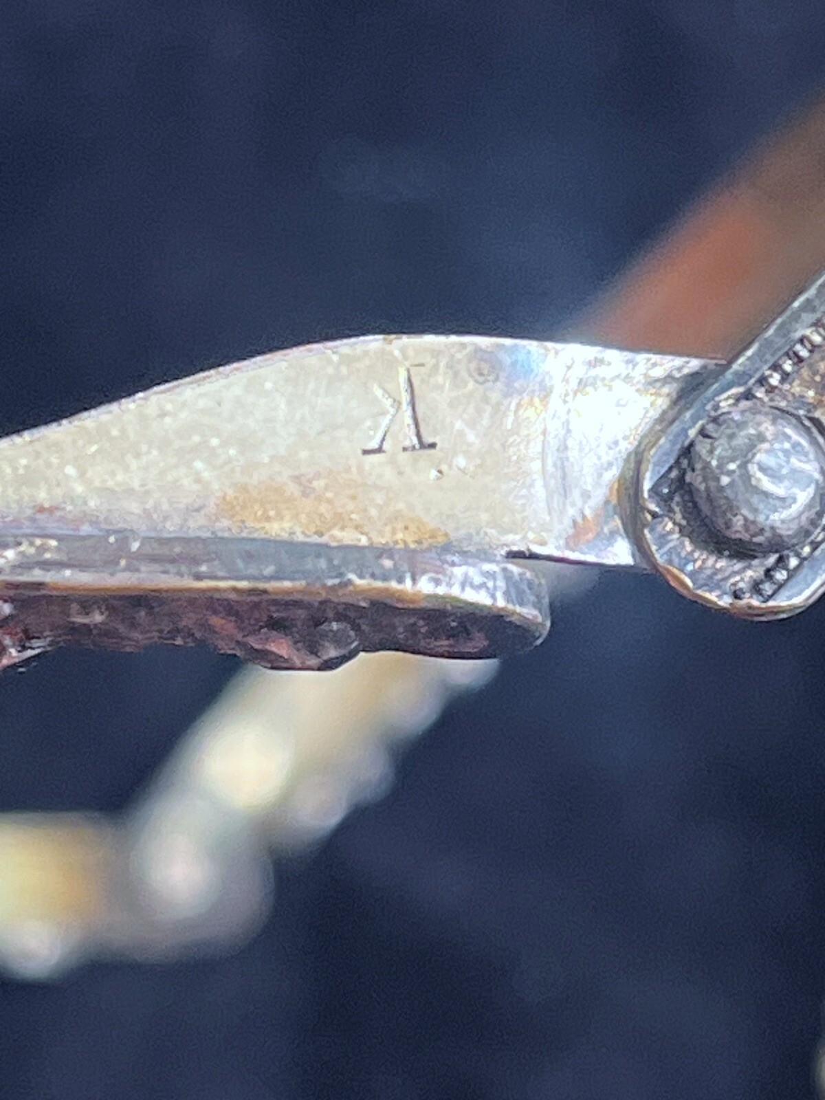 RARE VICTORIAN ORNATE SILVER Hallmarks MADE IN FRANCE… - Gem