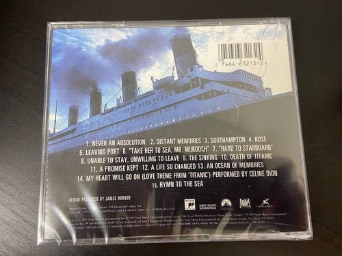 Titanic [Music from the Motion Picture] by James Horner (CD, Aug-2001 ...