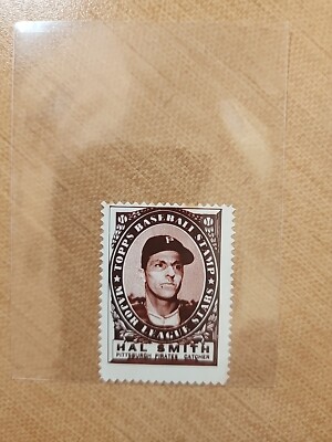 1961 TOPPS BASEBALL STAMP HAL SMITH - Rare Pittsburgh Pirate Variation ...