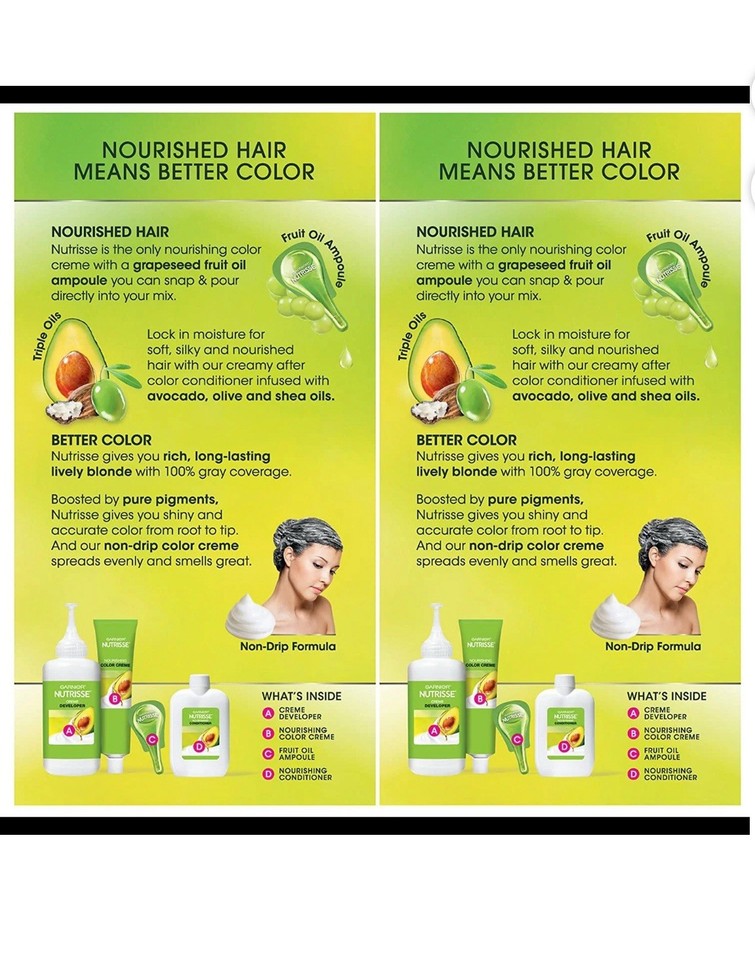 2x Garnier Nutrisse Nourishing Hair Color Creme 111 Extra-Light Ash ...