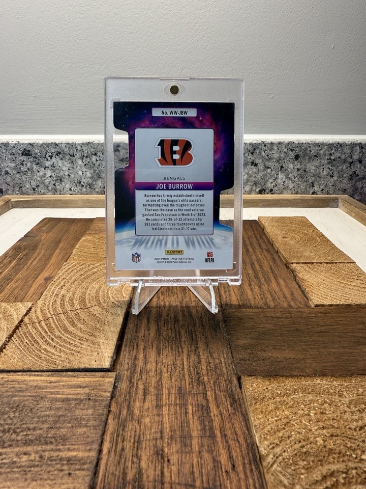 2024 Panini Prestige Joe Burrow World Wide Case Hit Die-Cut SSP Bengals ...