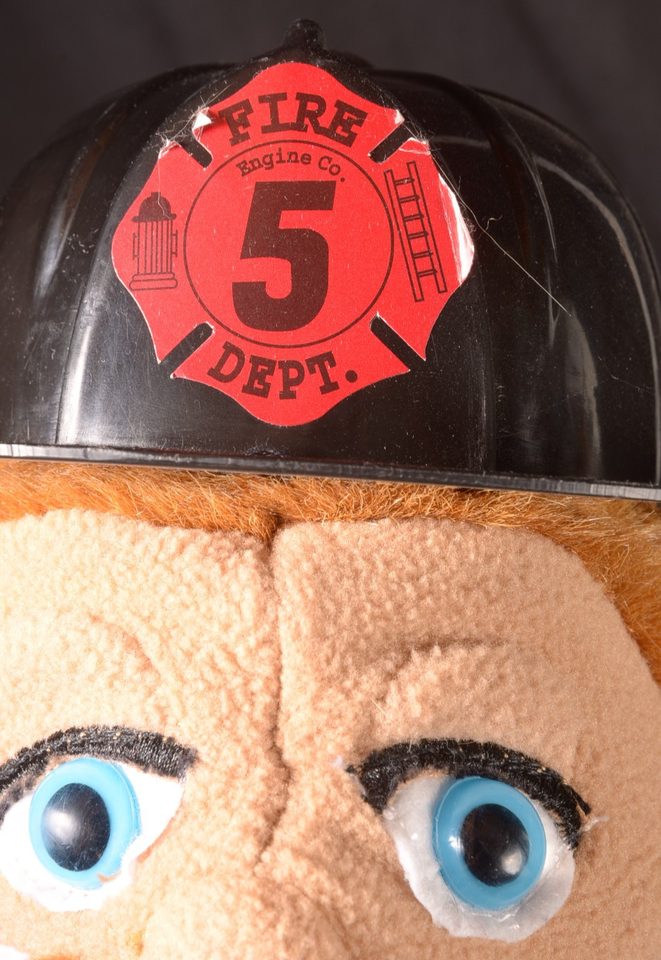 Melissa and Doug FIREFIGHTER “Brooklyn T. Guy” Plush Puppet w/ Overalls ...