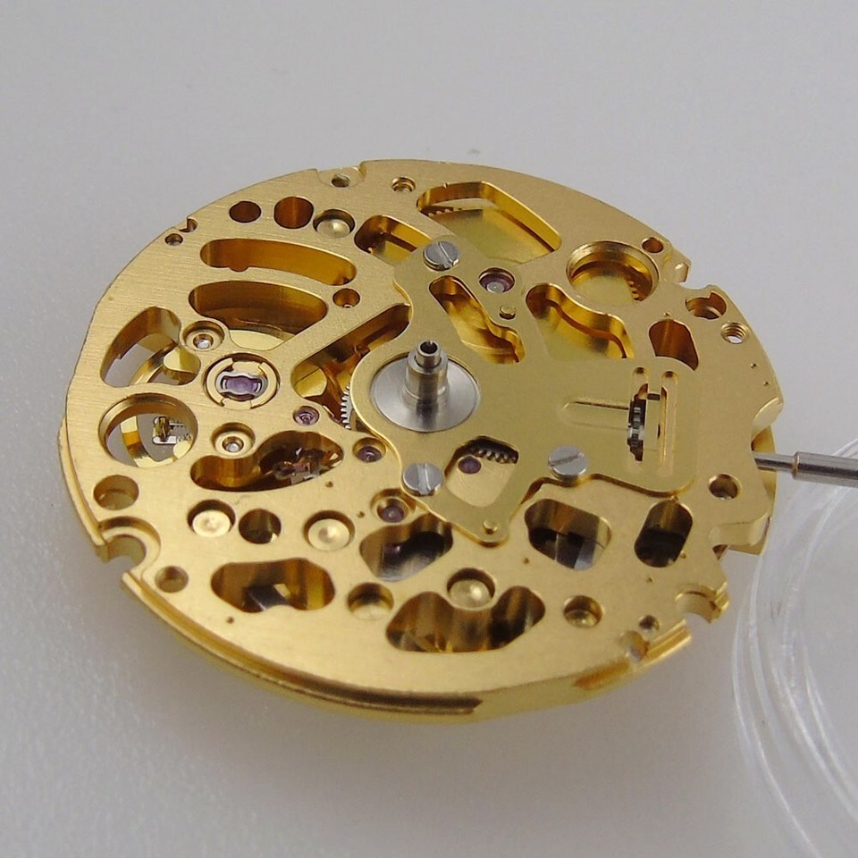 Japan Made NH71 NH71A Golden Automatic Watch Movement Brand Skeleton 24 ...