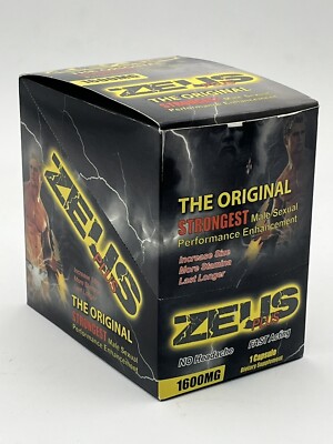Zeus 1600 Male Supplement 24Ct. Box ( 48 Pills ) 94922087591 | eBay