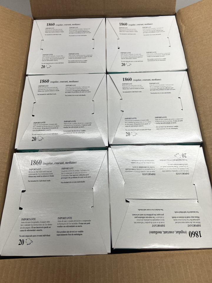 NEW 3M 1860 N95 NIOSH Adult Mask Particulate Respirators - Case 120 ...