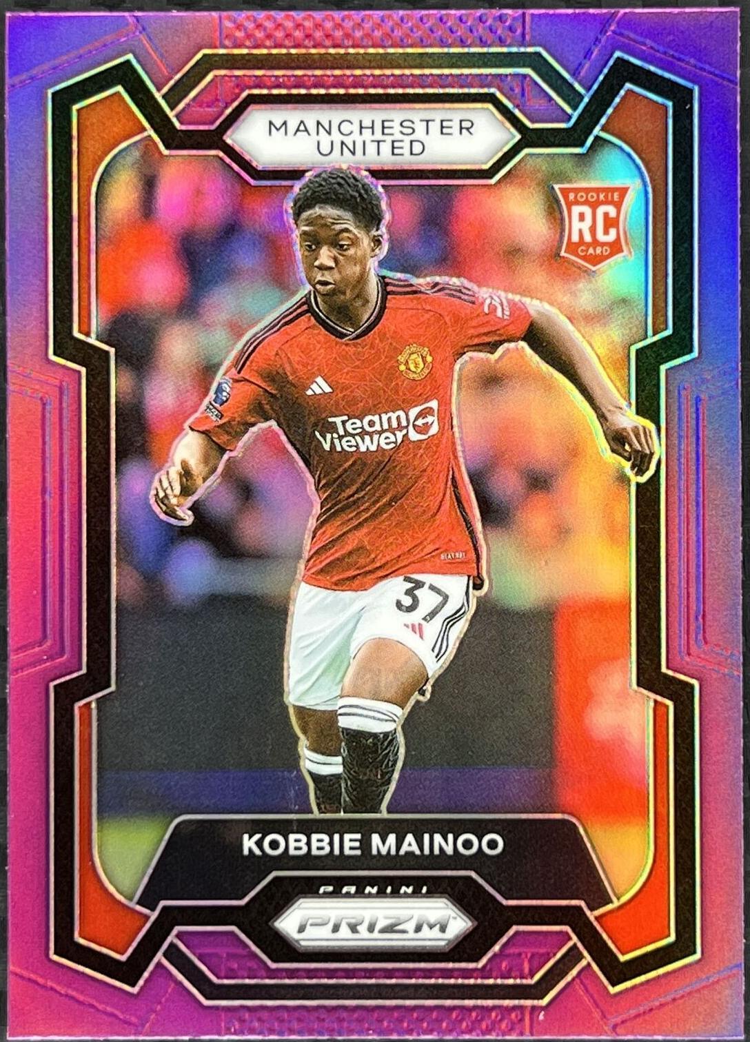 2023-24 Panini Prizm Premier League - Kobbie Mainoo #38 Purple Prizm ...