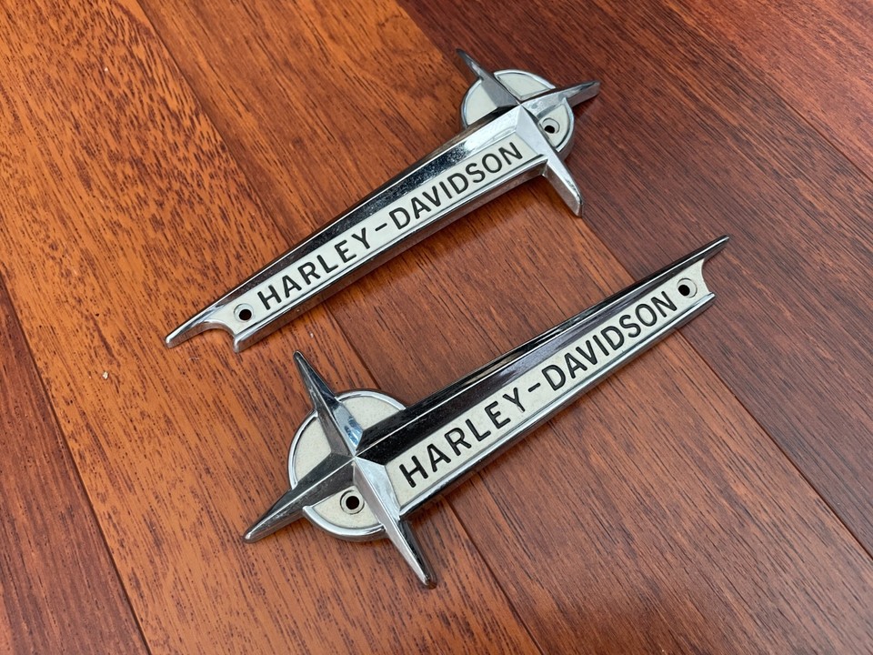 Harley Davidson Eagle Iron 1961-1962 FL Vintage Gas Tank Emblems 61776 ...