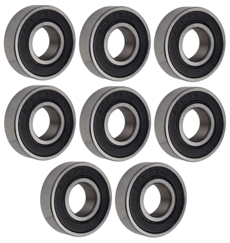 (8 Each) 6001-2RS, 6001LLU, 6001DDU Sealed Radial Ball Bearing 12X28X8 ...