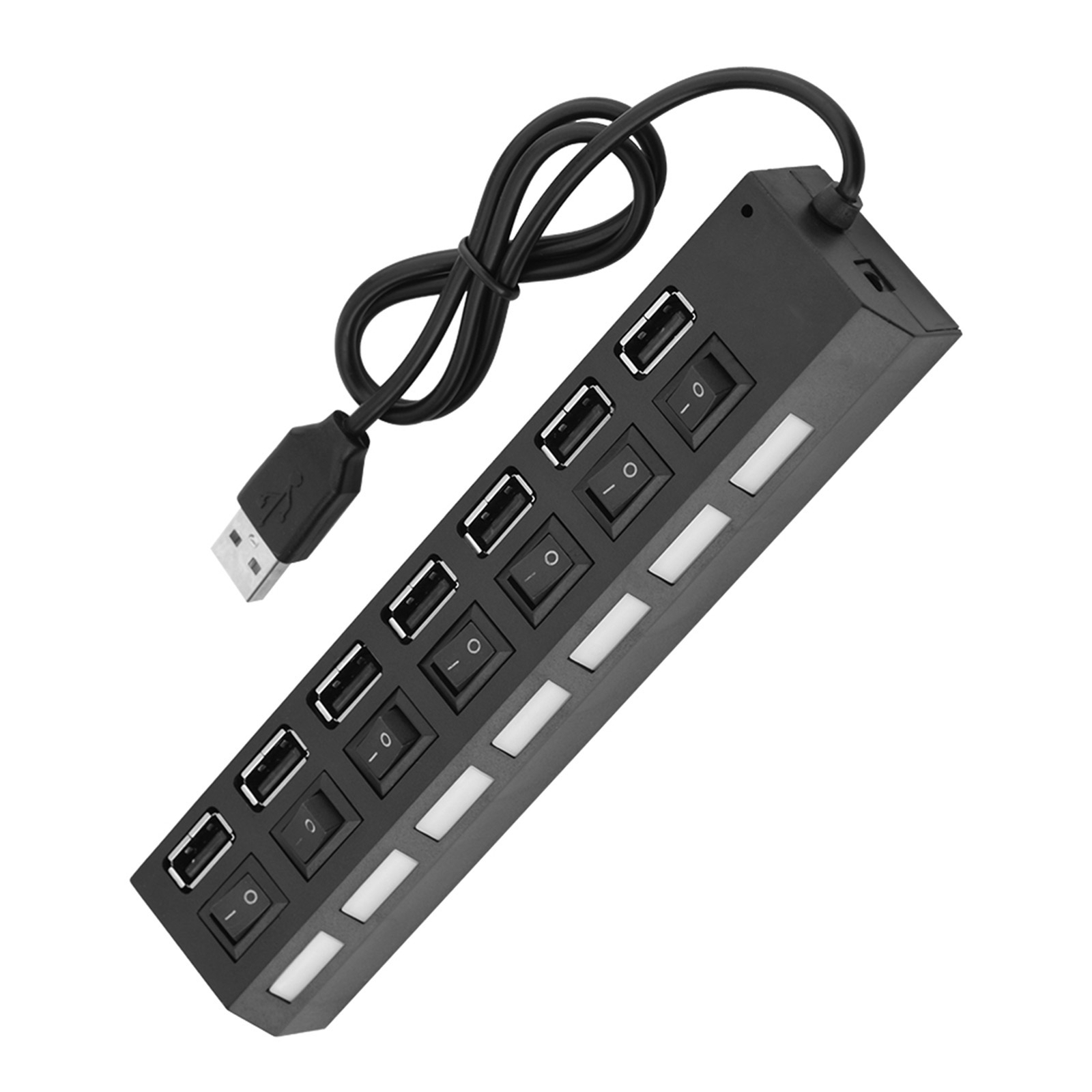 480Mbps 7 Port USB Hub No Conflict Plug & Play 7 Port USB 2.0 Hub For ...