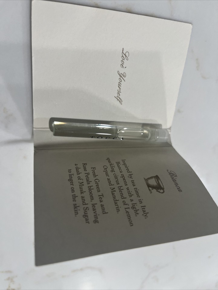 TOCCA BIANCA Eau De Parfum EDP .05oz/1.5ml Splash Sample Vial Mini ...