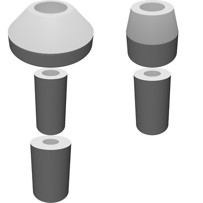 Motorcycle Handlebar End Caps Universal - M6 Mount Multiple Sizes | eBay