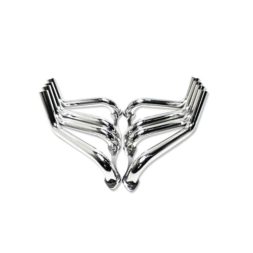 For Chevy Small Block Ceramic Coated Steel Zoomie Tube Headers ...