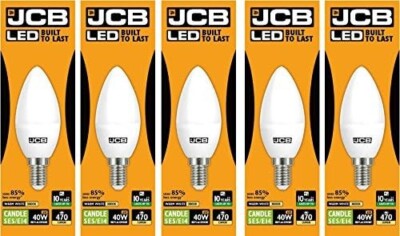 Jcb LED 6W E14 Candle Bulbs, 40w Incandescent 470lm, Warm White 3000k ...