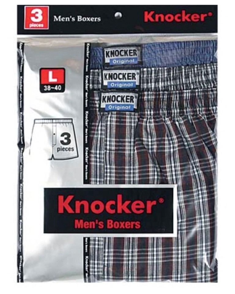 3-6- 12 PACK Men Knocker Plaid Boxer Shorts Underwear Lot Trunk Checker ...