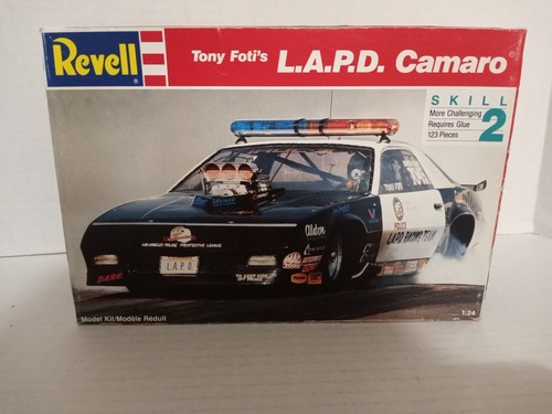 Revell Tony Foti's LAPD Camaro Model Kit 1:24 #7423 NHRA Drag Racing | eBay