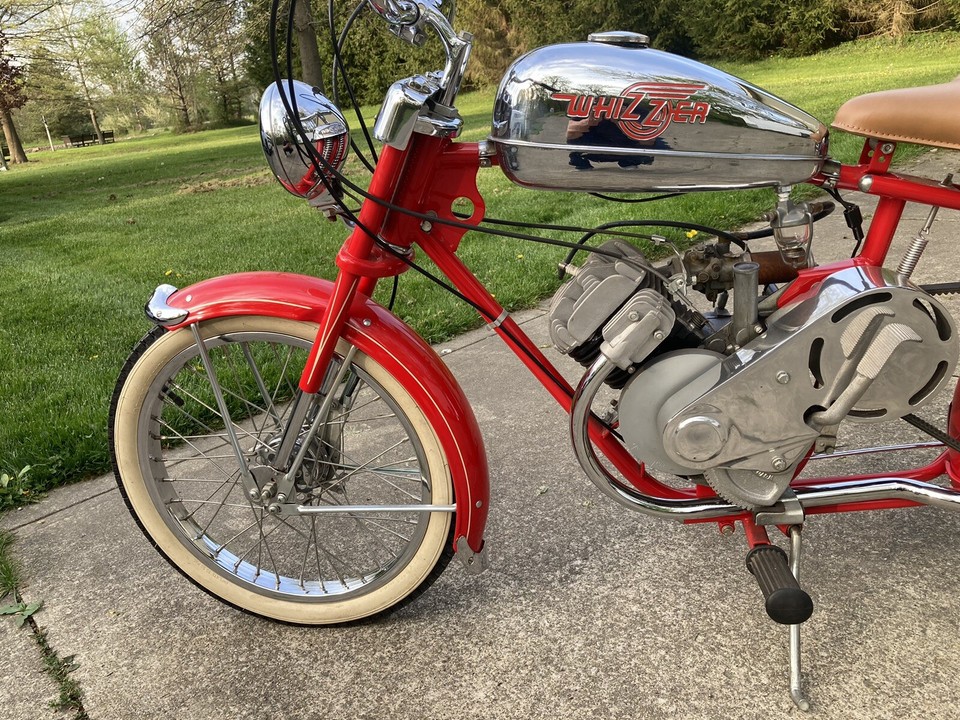 Rare Whizzer Bike Motor Bike Sportsman Completely Restored 1950-ish | eBay