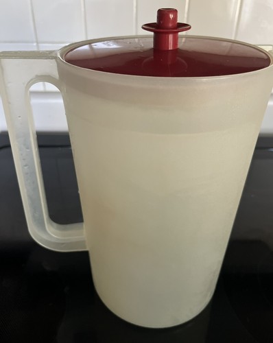 vintage tupperware pitcher gallon. push button lid | eBay
