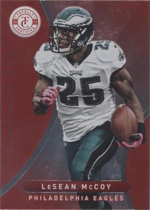 2012 Totally Certified - LeSean McCoy #60 Platinum Red for sale online ...