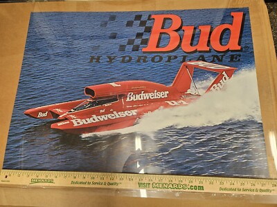 Vintage Miss BUDWEISER Hydroplane POSTER Brewiana | eBay