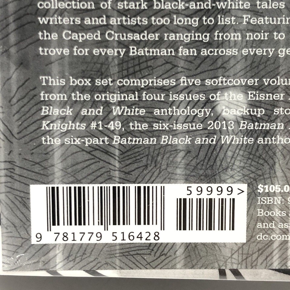 Batman Black and White Box Set Softcover Slipcase New DC Comics TPBs ...