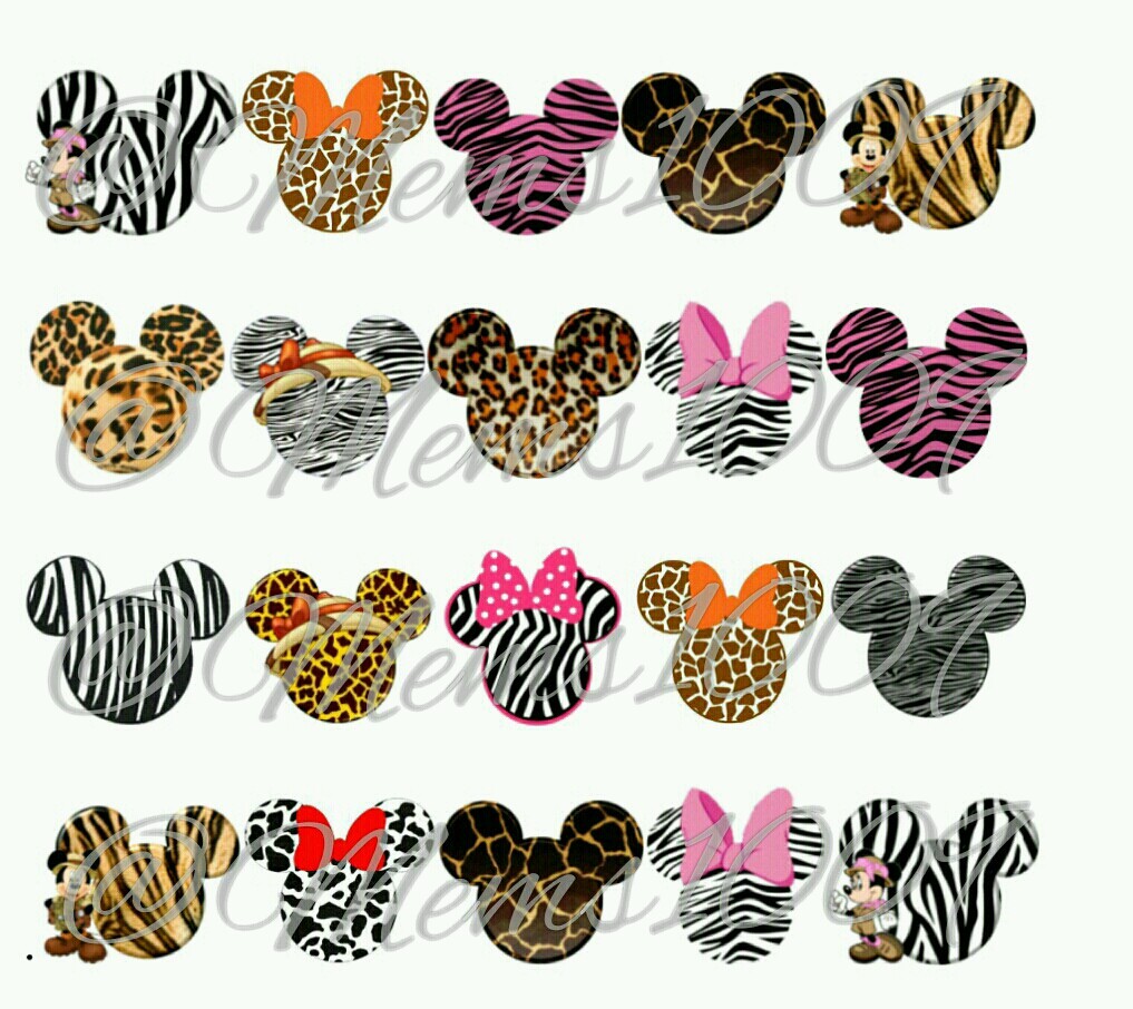 Minnie Mouse Zebra Print