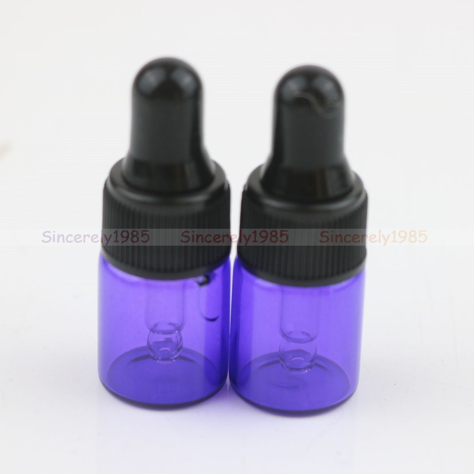 10x 2ml Glass Pipette Bottles Ear Eye Dropper Drop Dripper Reagent ...