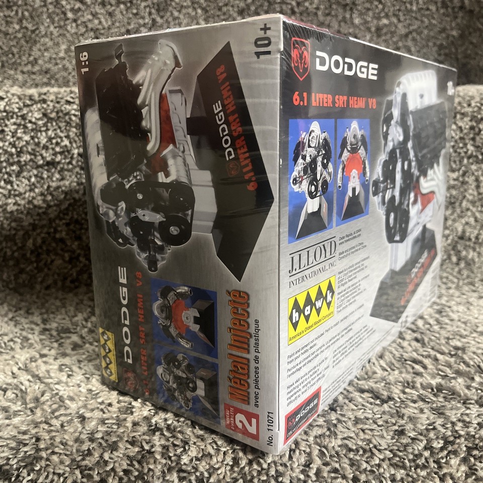 HAWK Dodge 6.1 Liter SRT HEMI V8 ENGINE 1/6 Scale Model Kit NEW SEALED ...